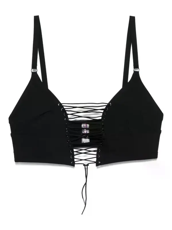 MAISON CLOSE Nuit Infinie Bustier Triangle Bra - Black