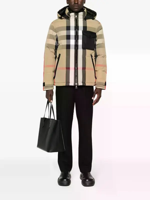 Burberry Checked Puffer Jacket
