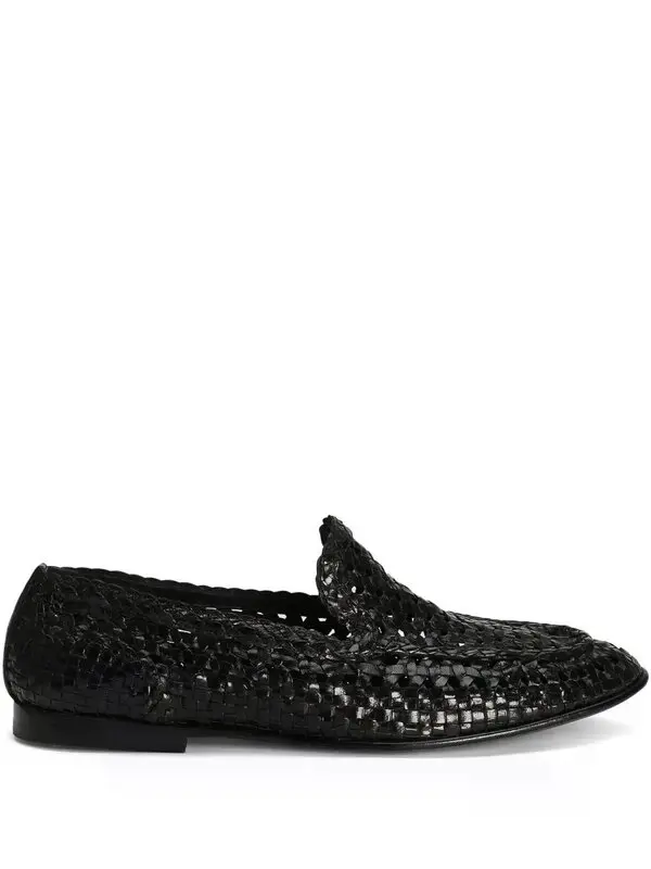 Dolce & Gabbana Leather Loafers - Black