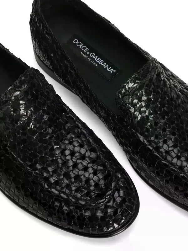 Dolce & Gabbana Leather Loafers - Black