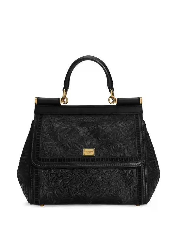 Dolce & Gabbana Medium Sicily Tote - Black