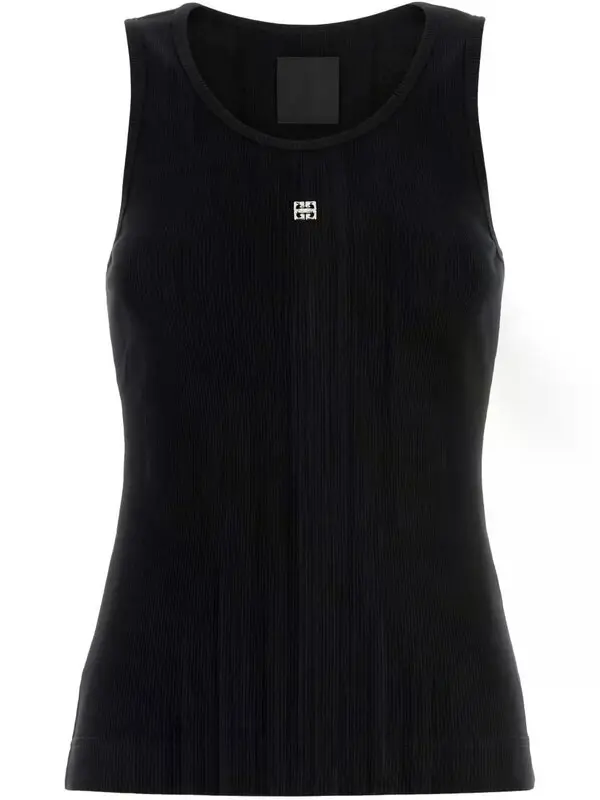 Givenchy 4g Liquid-plaque Tank Top - Black