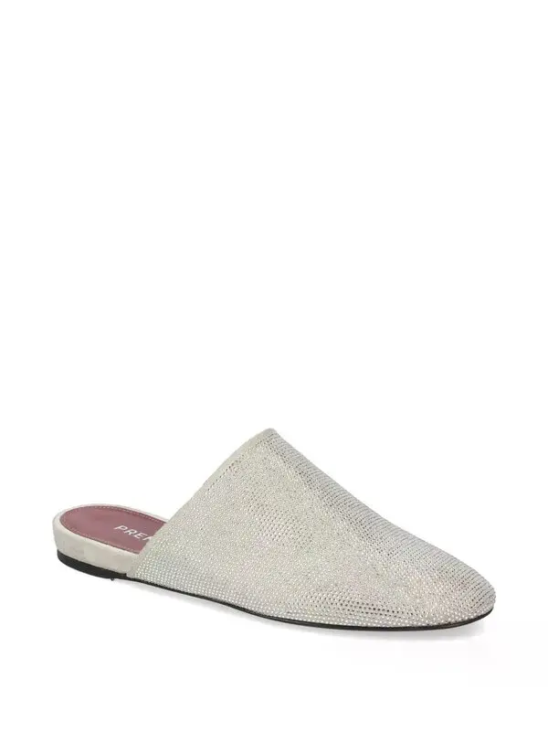 Premiata Rhinestone-embellished Mules - Neutrals