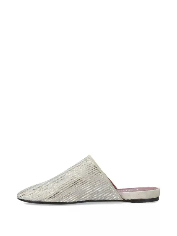 Premiata Rhinestone-embellished Mules - Neutrals