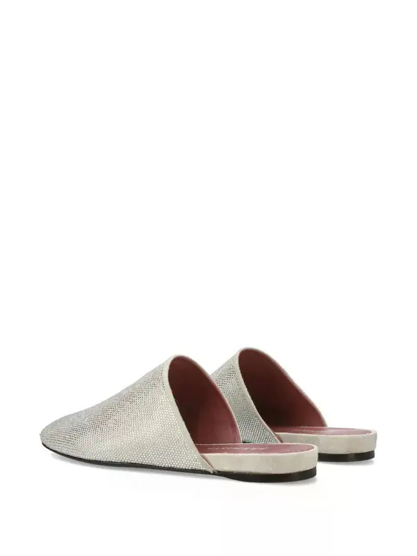 Premiata Rhinestone-embellished Mules - Neutrals
