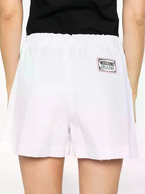 Moschino Rubberised-logo Shorts
