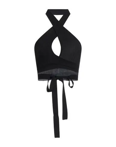 MSGM Knit Halterneck Top - Black