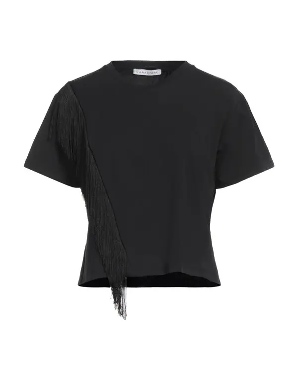 CARACTÈRE T-shirt With Appliqués And Fringes