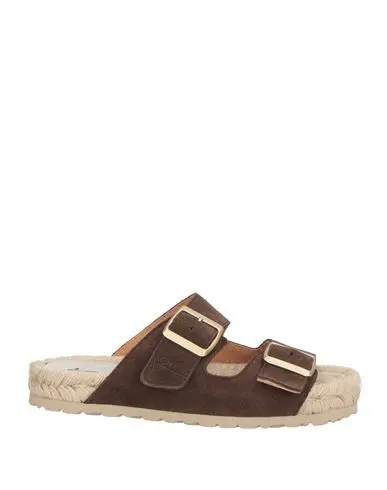 Manebí Espadrilles In Cow Leather - Dark Brown