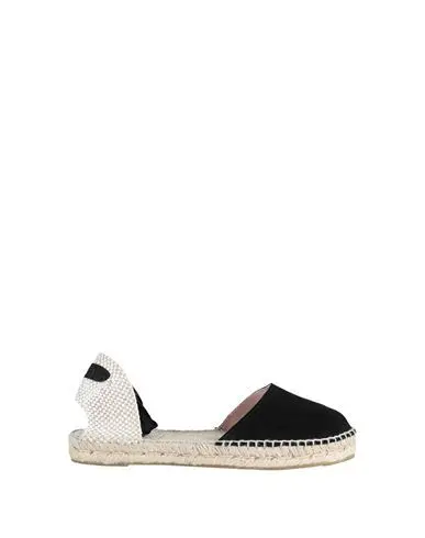 Manebí Leather And Textile Espadrilles - Black