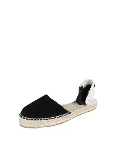 Manebí Leather And Textile Espadrilles - Black
