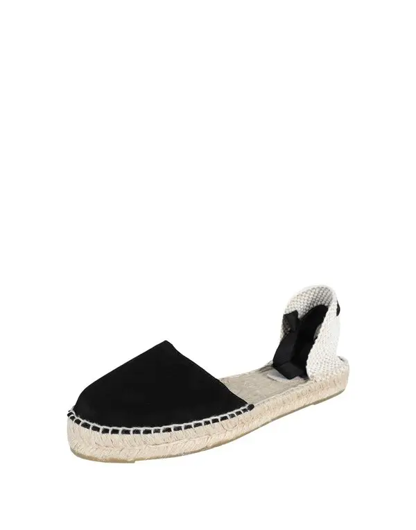 Manebí Leather And Textile Espadrilles - Black