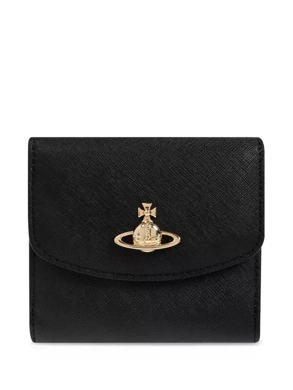 VIVIENNE WESTWOOD Saffiano-leather Wallet - Black