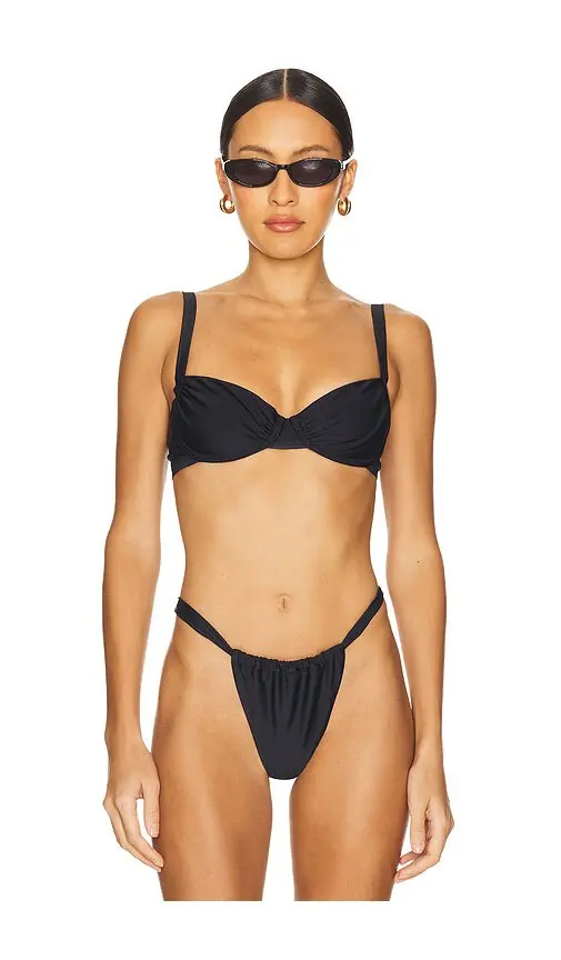 Superdown Chiara Bikini Top - Black