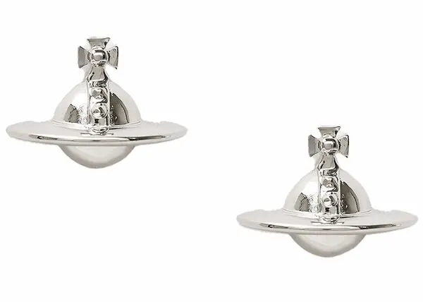VIVIENNE WESTWOOD Solid Orb Earrings - Silver/tone