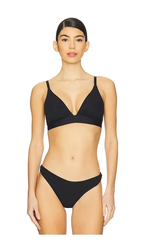 NEGATIVE UNDERWEAR Cotton Triangle Bra - Black