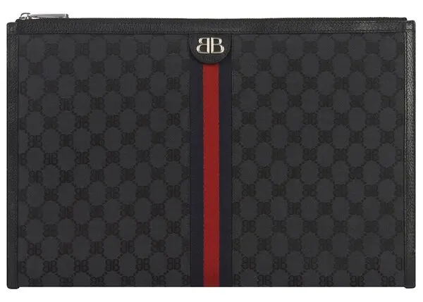 Gucci X Balenciaga The Hacker Project Laptop Pouch - Black