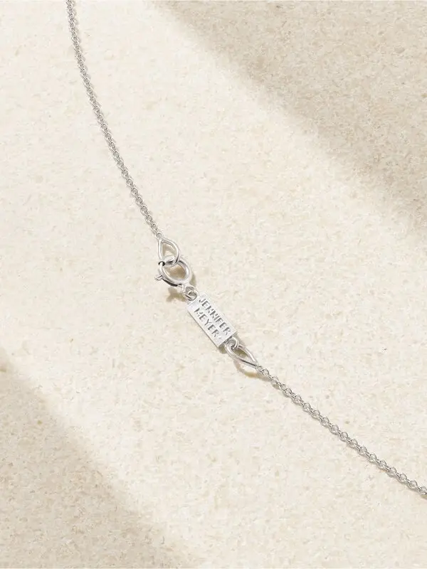JENNIFER MEYER Mama 18-karat White Gold Necklace