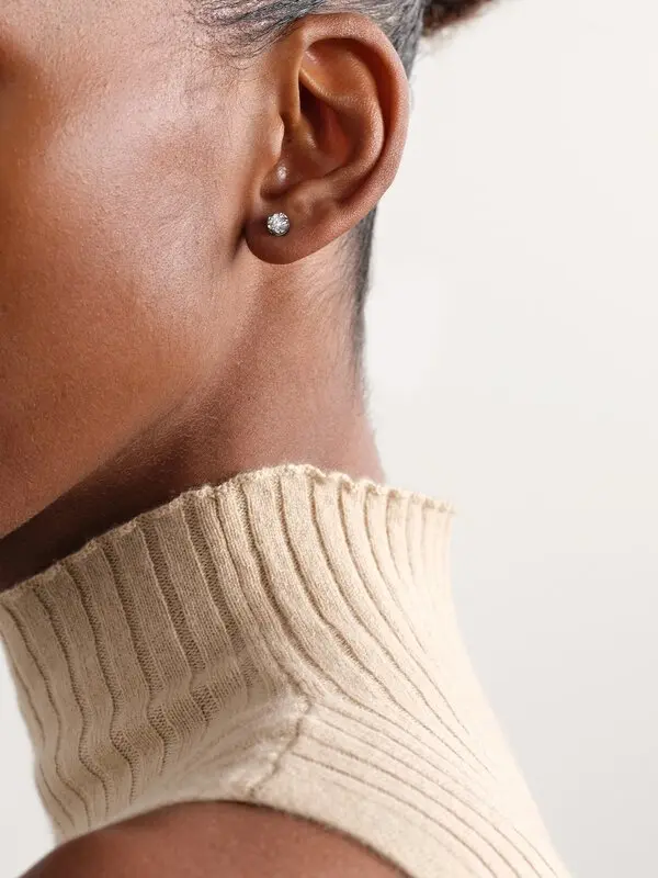 JENNIFER MEYER Small Illusion Diamond Earrings