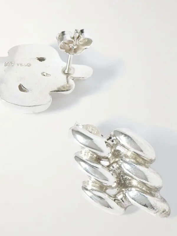 YSSO Mini Chain Link Sterling Earrings
