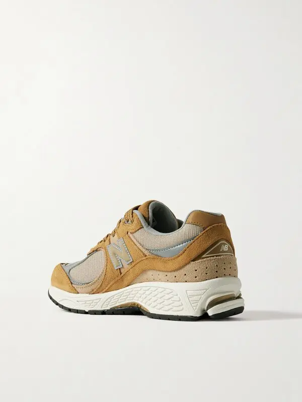 NEW BALANCE 2002r Leather-trimmed Sneakers - Yellow
