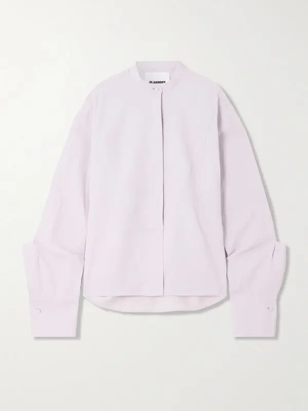JIL SANDER Paneled Linen Shirt