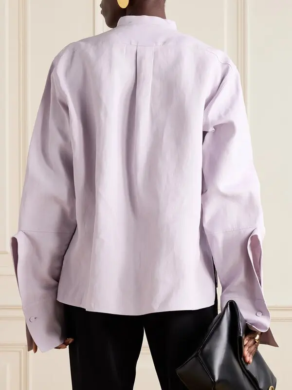JIL SANDER Paneled Linen Shirt