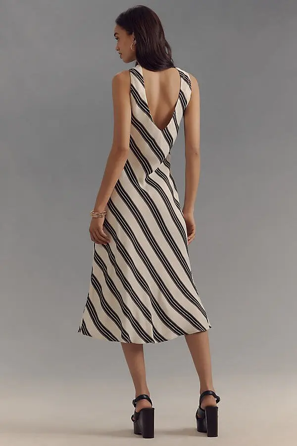 navy blue dress one shoulder Truett One-Shoulder Sash Mini Dress Polka Dot Navy main image 0