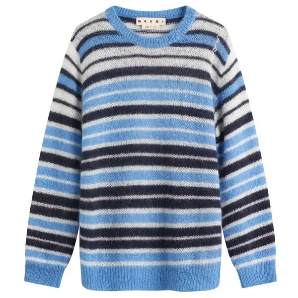 Marni Stripe Mohair Crew Knit