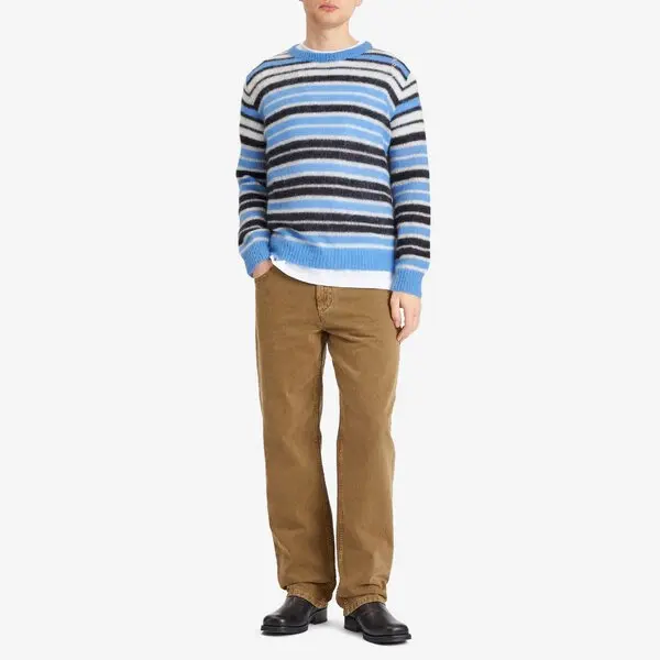 Marni Stripe Mohair Crew Knit