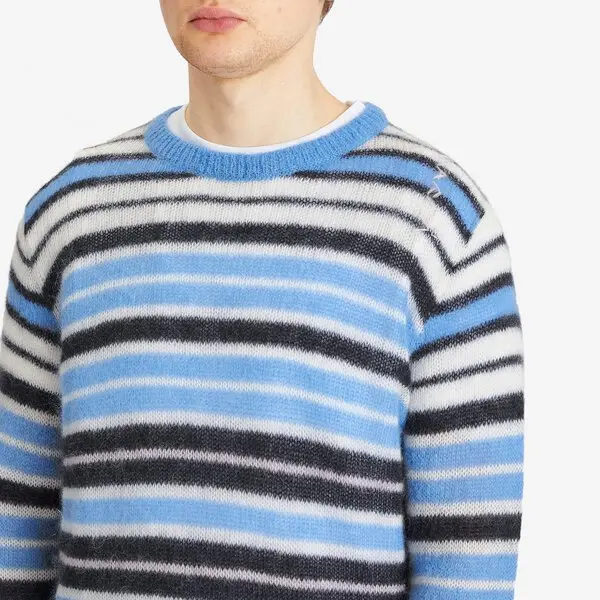 Marni Stripe Mohair Crew Knit