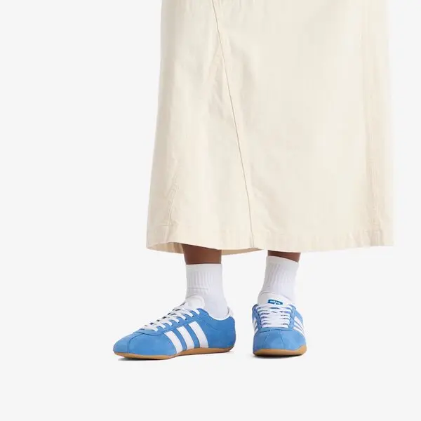 Adidas Tokyo Lace Up Sneakers - Bluebird/white
