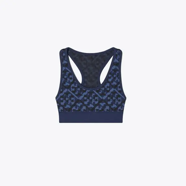 Tory Burch Prismatic T Monogram Jacquard Seamless Bra