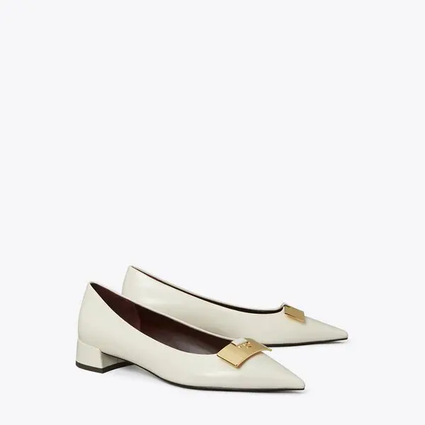 Tory Burch Gigi Petite Pump - Light Cream/gold