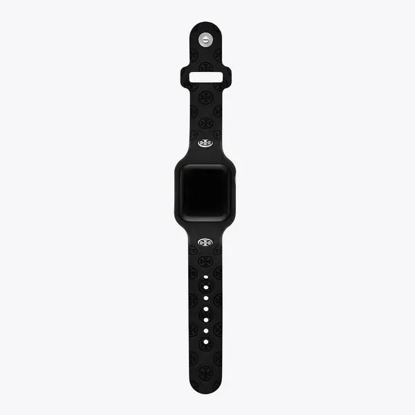 Tory Burch T Monogram Band For Apple Watch - Black