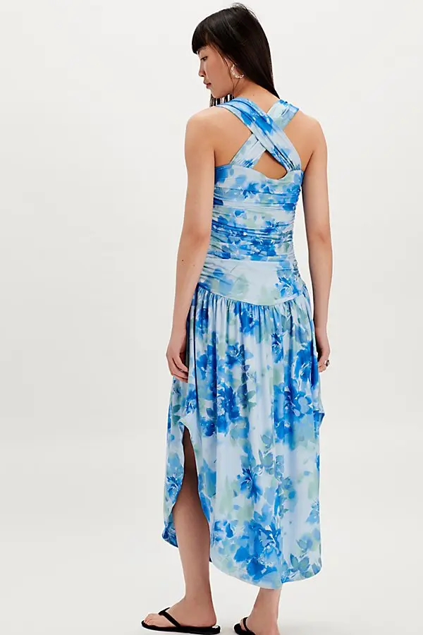 free people rayon midi dress Rainbow Rays Midi Dress