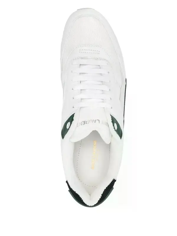Saint Laurent Bump Logo-detail Sneakers - White