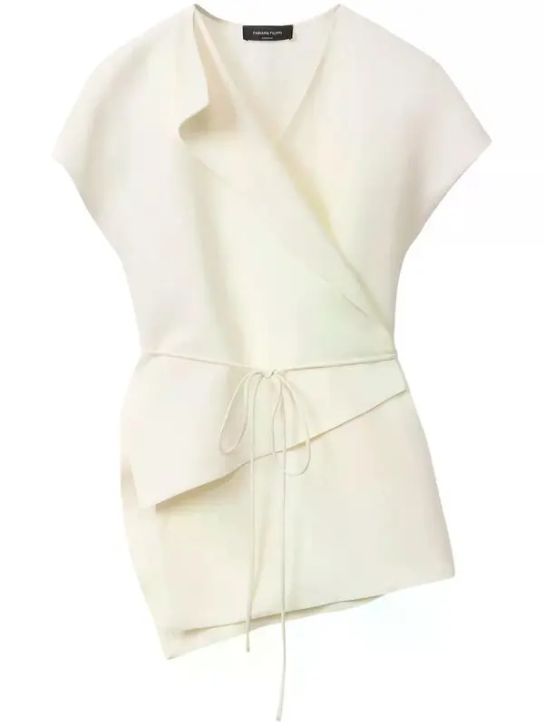 Fabiana Filippi Wrap-style Blouse - White
