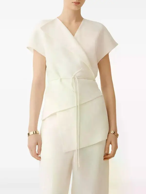 Fabiana Filippi Wrap-style Blouse - White