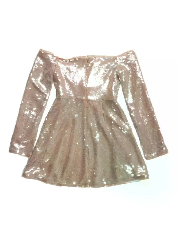 SELF-PORTRAIT Sequin Mini Dress - Neutrals