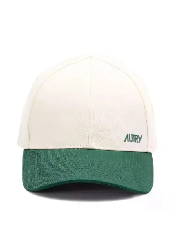 AUTRY Logo-embroidered Cap - Neutrals