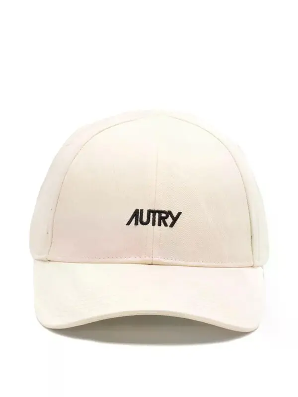 AUTRY Logo-embroidered Cap - Neutrals