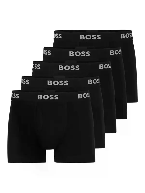 BOSS Logo-print Boxers - Black