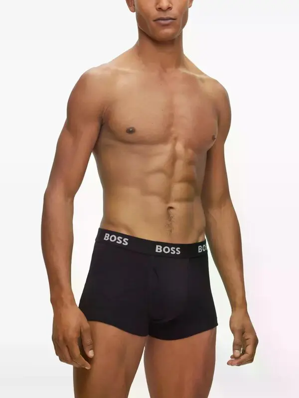 BOSS Logo-print Boxers - Black