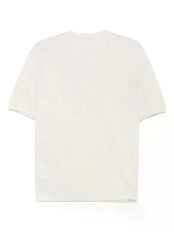 Boglioli Ribbed-knit T-shirt - Neutrals