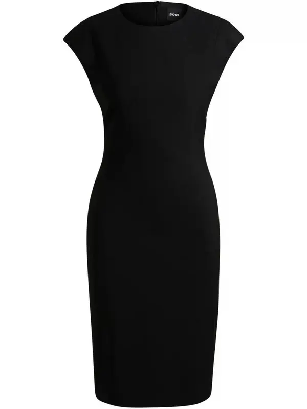 BOSS Virgin Wool Knee-length Dress