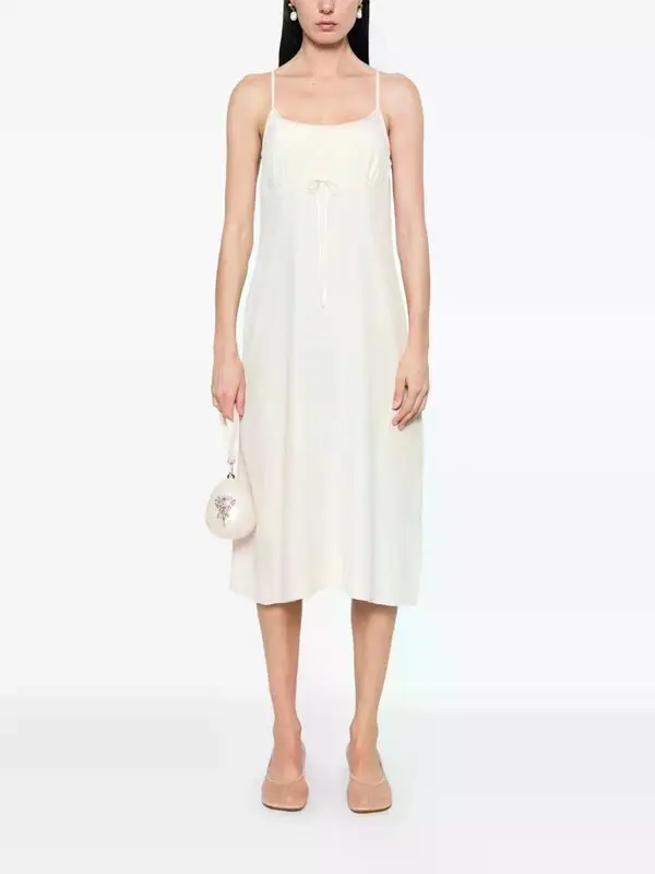 Simone Rocha Bow Slip Midi Dress - Neutrals