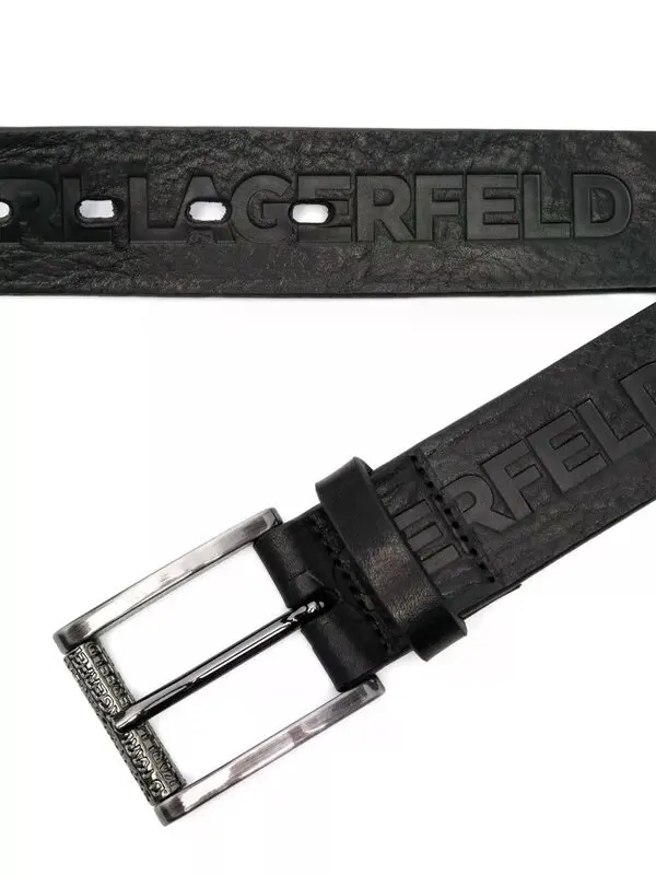 Karl Lagerfeld Logo-debossed Belt