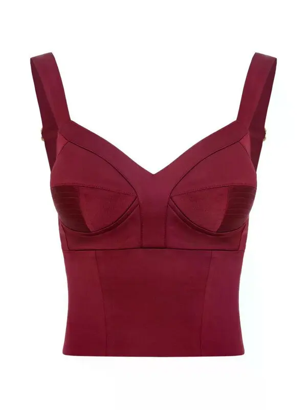 MURMUR Sculpt Corset Top - Red