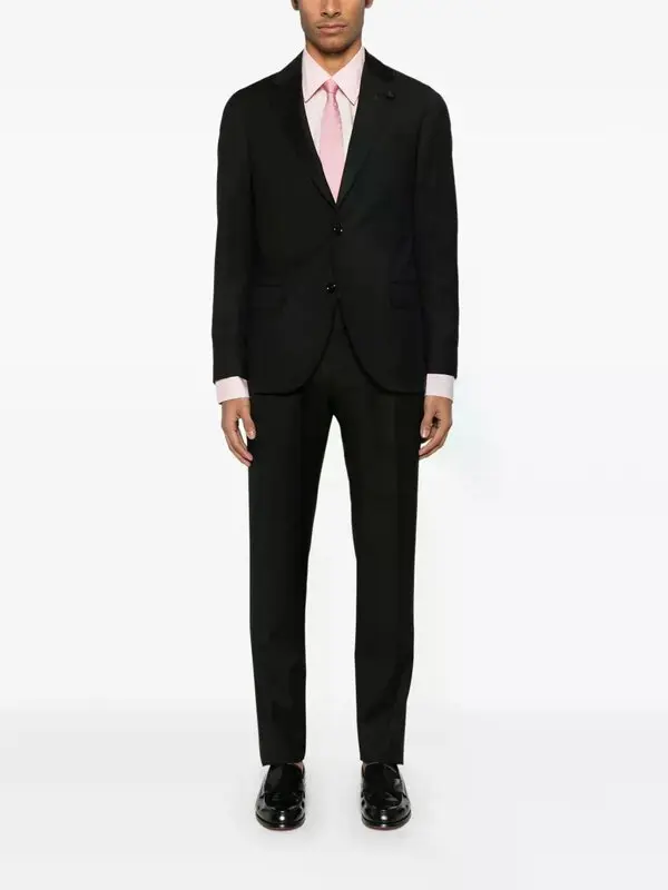 LARDINI Wool Suit - Black